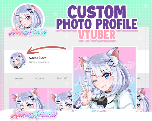 Custom Profile Picture Design for VTubers and Twitch Streamers ...