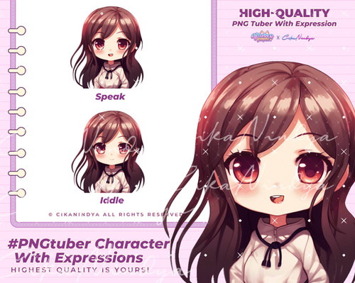 Captivating PNG Tuber Chibi Girl - Perfect for Interactive Streaming ...