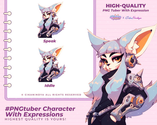 Revolutionize Your Streaming Style with Creative PNG Tuber Girl Models ...