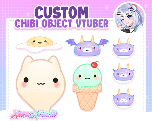 Custom VTuber Chibi Object Creation | Vtubergraphic