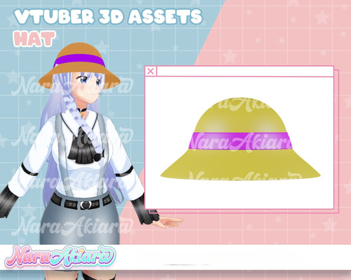 Explore Bespoke 3D Assets Hats for VTuber Characters | Vtubergraphic