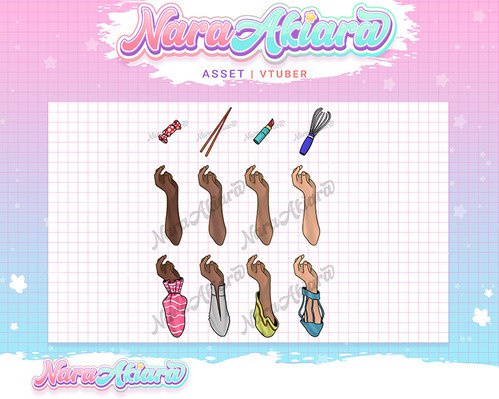 Transform Your VTuber Persona with Vtuber Hand Bundle Assets V2 ...