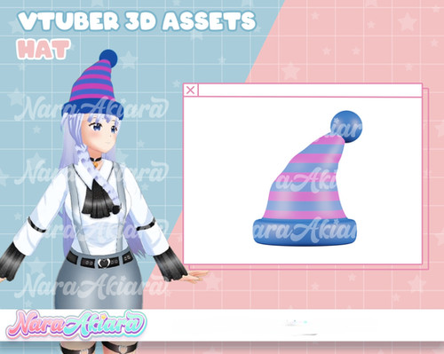 Customize VTuber Characters with Dazzling 3D Assets Hats | Vtubergraphic