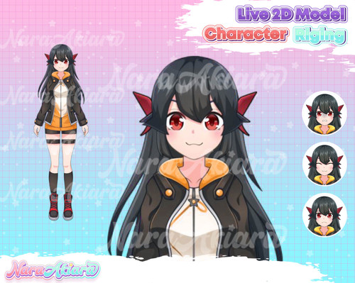 Introducing the Whimsical VTuber Anime Jacket Black Yellow Girl for ...