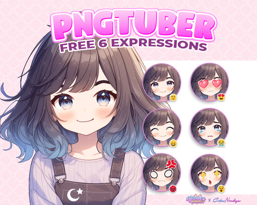 Vibrant PNG Tuber Character – Bring Your Streams to Life | Vtubergraphic