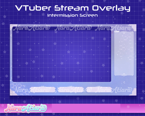 Elegant Purple and White Spot Animated Overlay Screen for Streamers ...