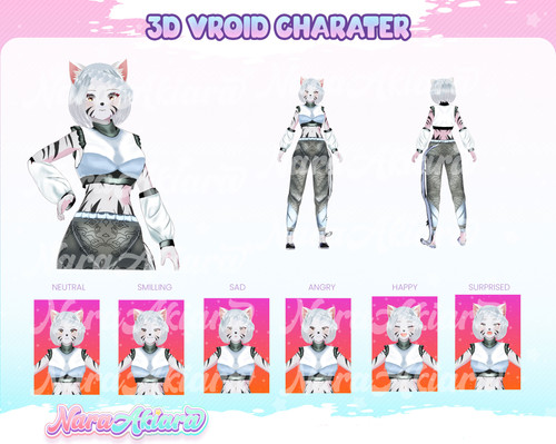 Channel the Essence of Elegant Magic with Furry White Tiger Girl for ...