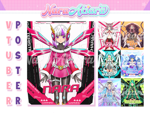 Custom Streamer Poster and Banner GFX Design | Vtubergraphic