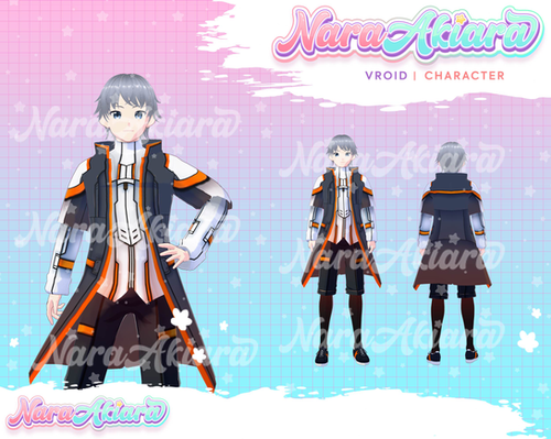 Futuristic 3D Vroid Models: Edgy Cyberpunk Male Anime Characters ...