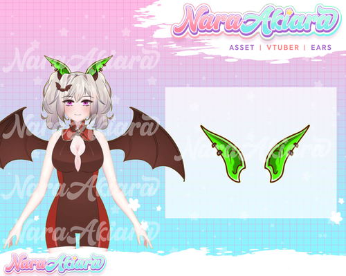 Revolutionize Your Virtual Identity with Green Ears Vtuber Model Asset ...
