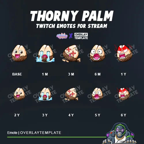 Thorny Palm Emotes – Tropical and Edgy Emote Pack to Spice Up Your ...