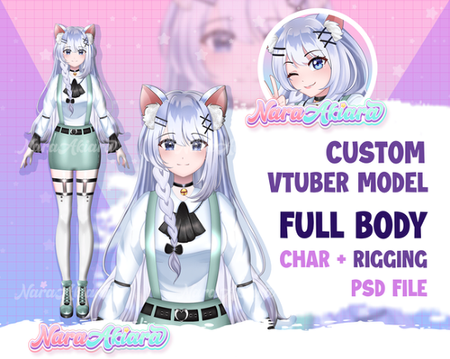 Custom VTuber Full Body Models with Expert Rigging | Vtubergraphic