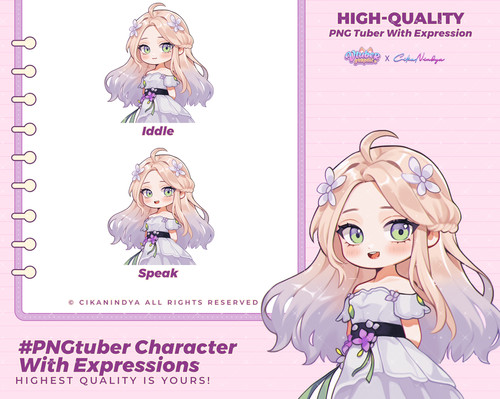 Stand Out in the Streaming World with Vibrant PNG Tuber Avatars Girl ...