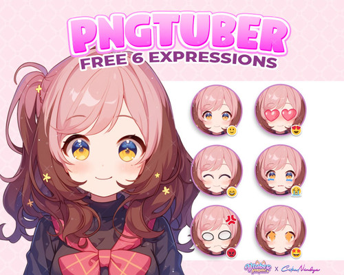 Full-Color PNG Tuber Collection for Fun-Loving Streamers | Vtubergraphic