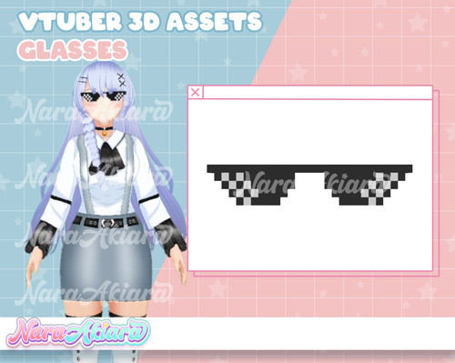 Enhance Your Vtuber Model with Our Premium Glasses Asset Collection V1 | Vtubergraphic