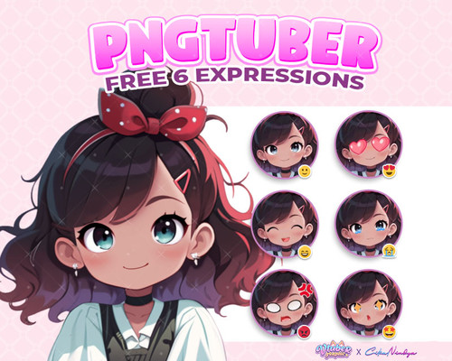 Chibi-Style Mini PNG Tuber to Add a Cute and Tiny Vibe to Your Streams ...