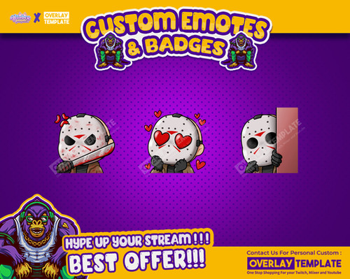 Jason 2 Fearsome Killer Emote Painting for Thrill-Seeking Streamers ...