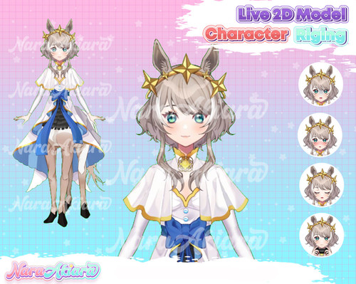 Unleashing Your Imagination with Vtuber Live2D Anime White Horse Girl ...