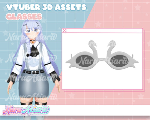 Level Up Your Vtuber Avatar Explore Premium Glasses Asset Collection V8 ...