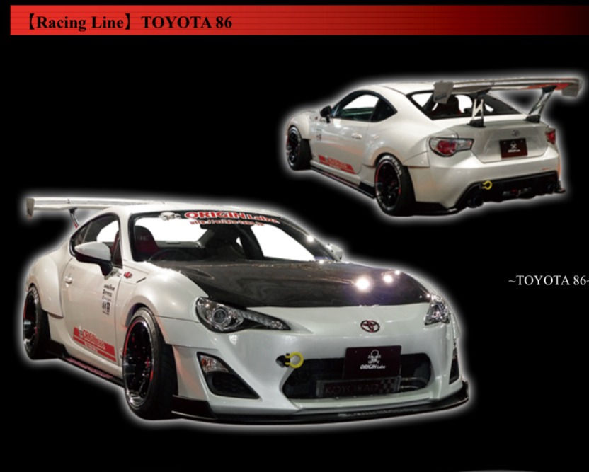 ORIGIN LABO GT86 ZN86 Racing Line 3pc Aero Set | AlphaProject Imports