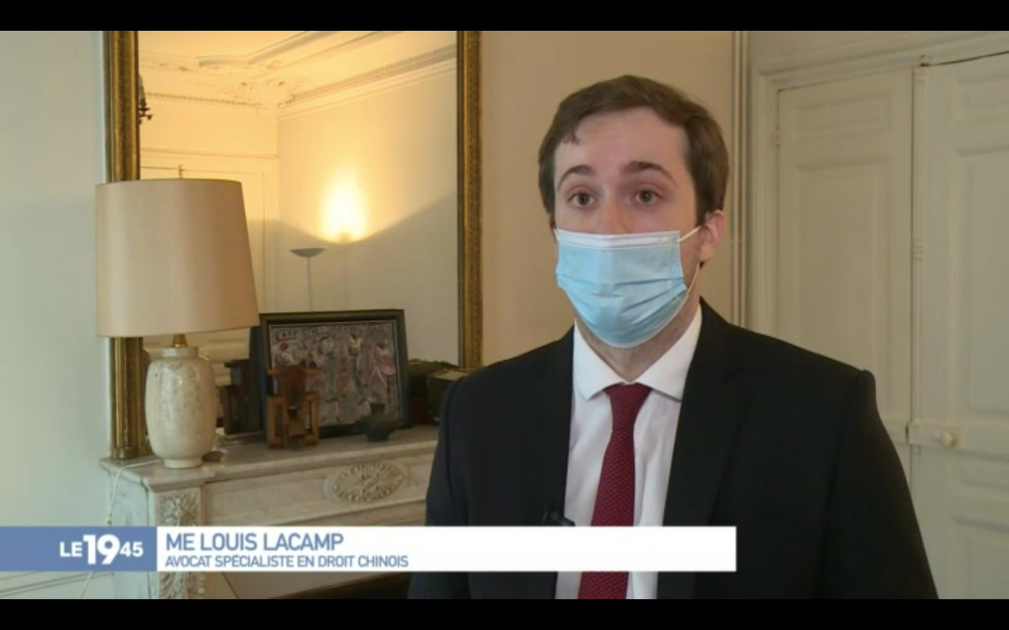 Code civil chinois - Louis Lacamp interviewé dans le JT 19:45 de M6