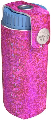 Pink Glitter - Turbohaler Size | The Inhaler Tailor