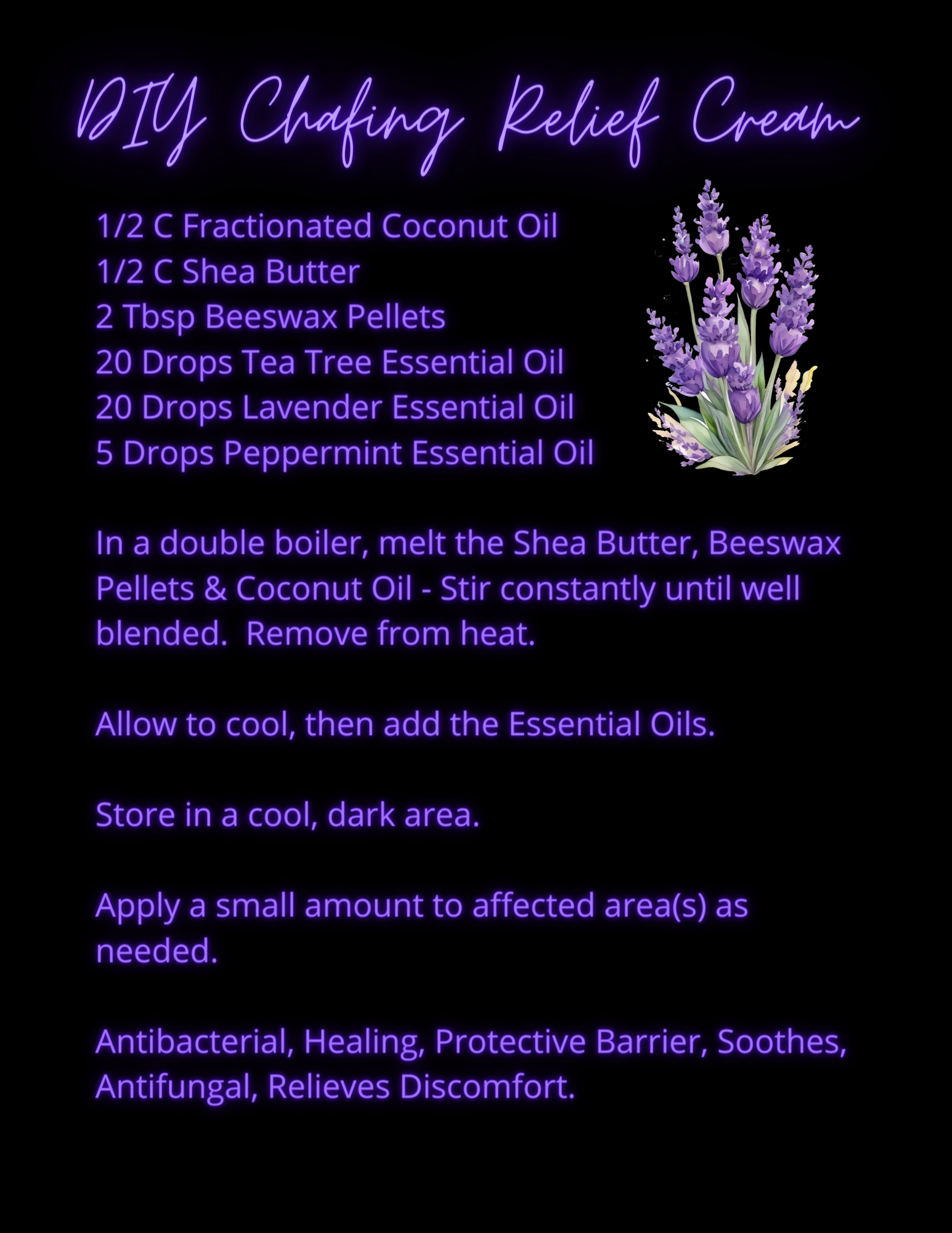 DIY Chafing Relief Cream