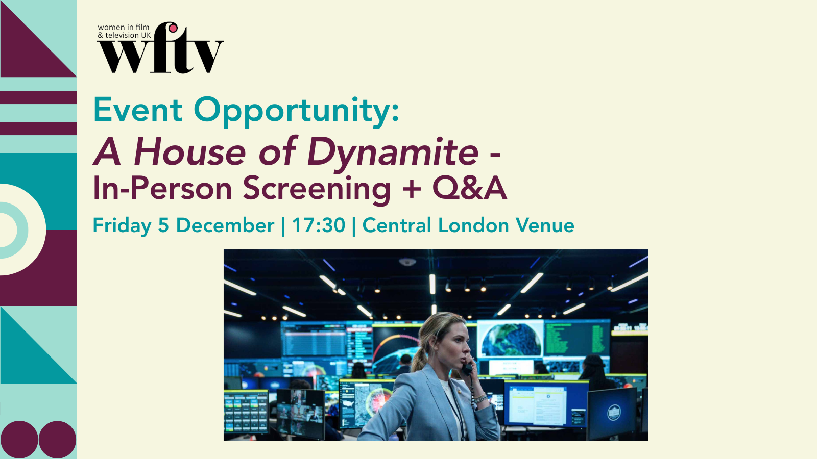 Event Opportunity: A House of Dynamite: In-Person Screening + Q&A | WFTV UK