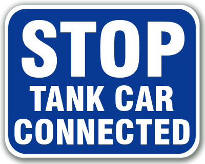 Stop Tank Car Connected Sign | Axiom Rail Training