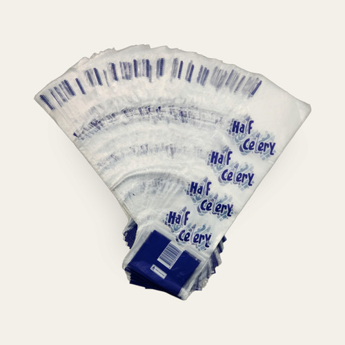 Half Celery Bags | 100 Per Pack | 3000 Bags Per Carton | CUE BR Plastics