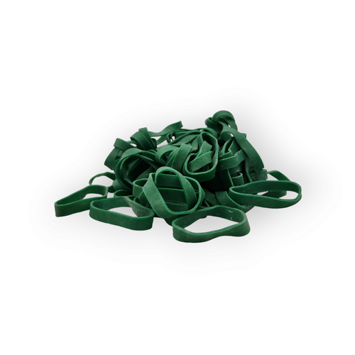 Rubber Bands | Green 500g | Size 61 | CUE BR Plastics
