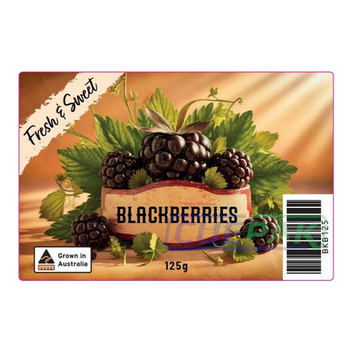 Blackberry Stickers 125g | 500 Labels Per Roll | CUE BR Plastics