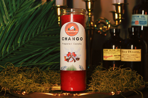 Prepared Chango Crown of Success 7 Day Ritual Candle | Spiritual Shop