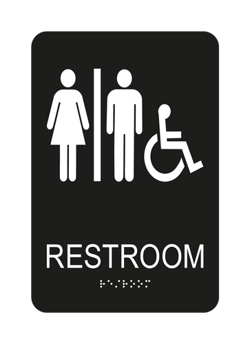 6"x9" ADA Accessible Restroom Sign | Koors Signs