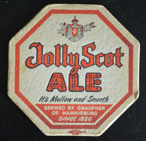 Jolly Scot Ale Beer Coaster - Harrisburg, PA | VBC