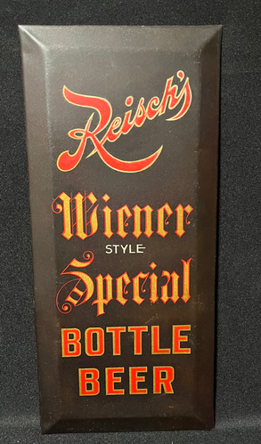 Reisch's Tin Over Cardboard Sign - Springfield, IL | VBC