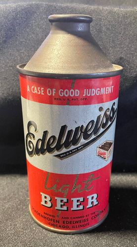 Edelweiss Light Cone Top Beer Can - Chicago, IL | VBC