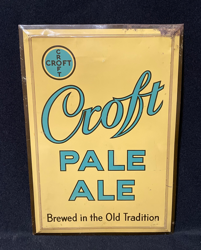 Croft Pale Ale TOC Beer Sign - Boston, MA | VBC