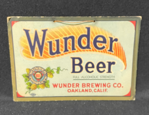 Wunder Beer Cardboard Sign - Oakland, CA | VBC