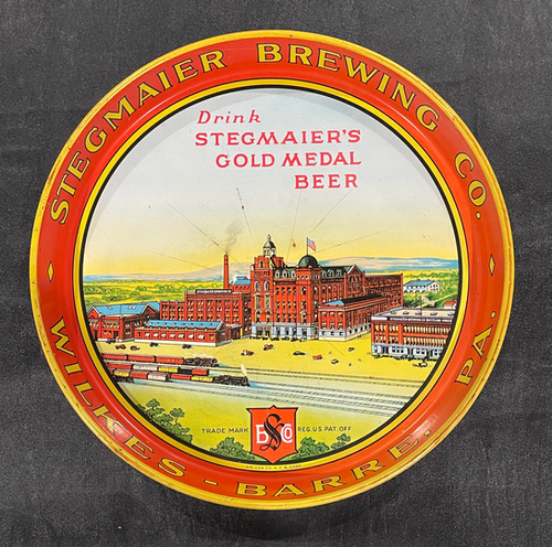 Stegamaier's Gold Medal Beer Tray - Wilkes-Barre, PA | VBC