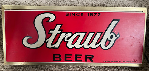 Straub Beer Light-up Sign - St. Mary's PA | VBC