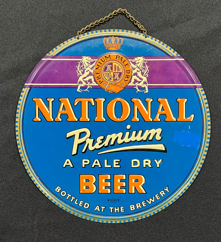 National Premium Beer Tin Sign - Baltimore, MD | VBC