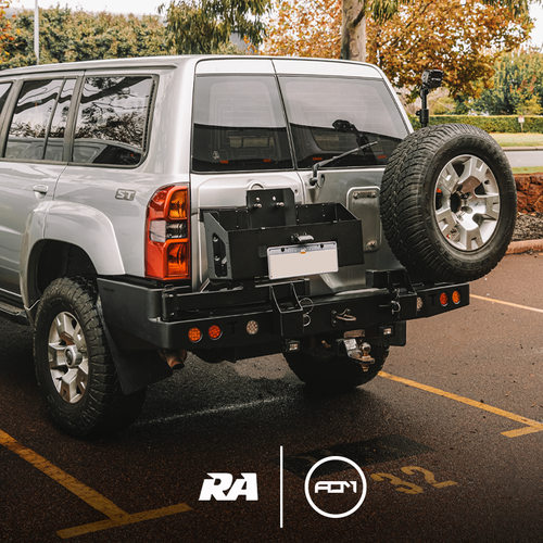 RockArmor Dual Wheel Carrier - Nissan Patrol GU Series 4,5 | AOM ...