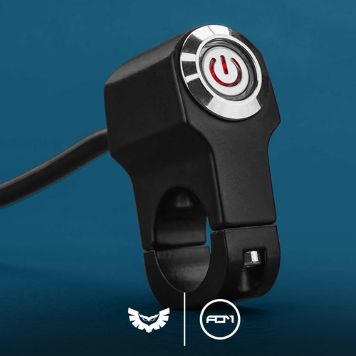 STEDI LED Light Switch - Motorcycle Mount | AOM Offroad - 4x4 Accessories