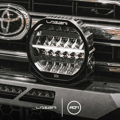 LAZER Driving Light - 9" Sentinel Elite Black (Pair) | AOM Offroad ...