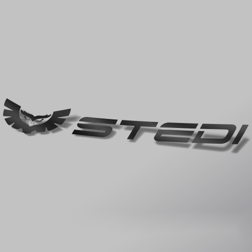 STEDI Banner Sticker 270mm x 40mm (Satin Black) | AOM Offroad - 4x4 ...