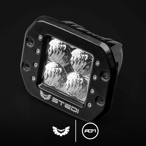 STEDI C4 LED Light Cube Flush Mount - Flood | AOM Offroad - 4x4 Accessories