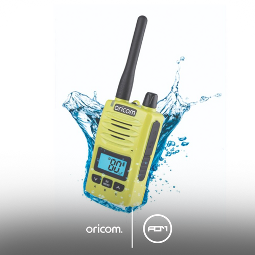 Oricom DTX600 Lime Waterproof IP67 5 Watt Handheld UHF CB Radio | AOM ...