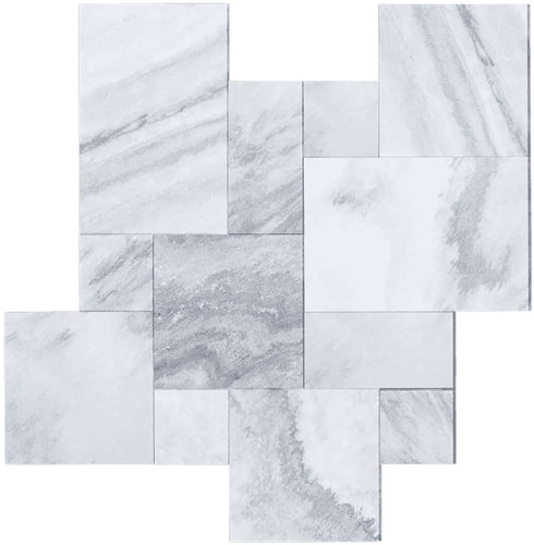 Sienna Sandblasted Marble Pavers | Mega Stone