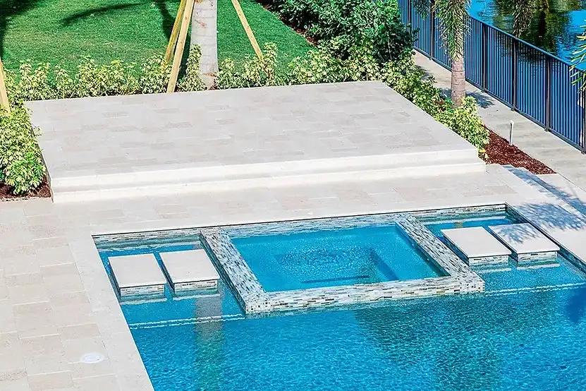 White Seashell Limestone Pavers | Mega Stone